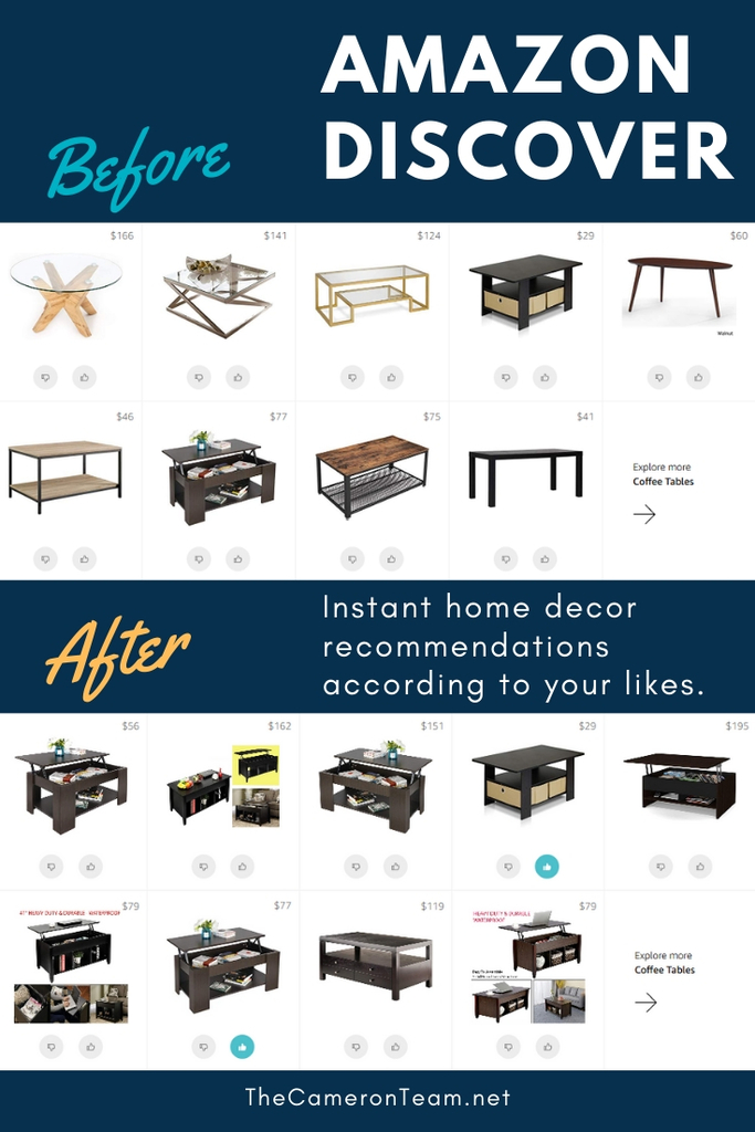 Amazon Discover: Home Decor and Fixture Recommendations