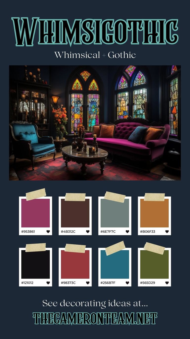 What is Whimsigothic Home Decor? A Colorful, Rich Aesthetic